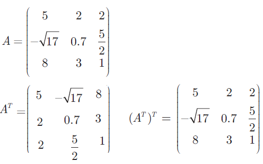 How To Find Transpose Of A Matrix 0780