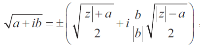 Shortcut to Find Square Root of Complex Number