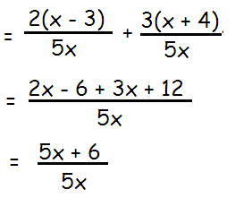 Adding and Subtracting Rational Expressions with Like Denominator