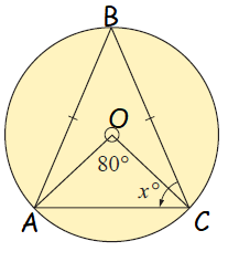Angle Subtended at the Center of a Circle