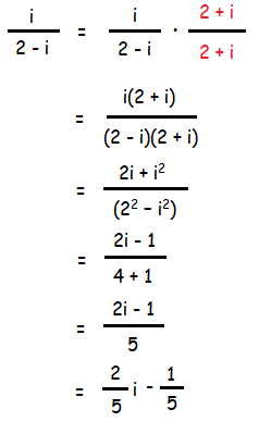 Dividing Complex Numbers