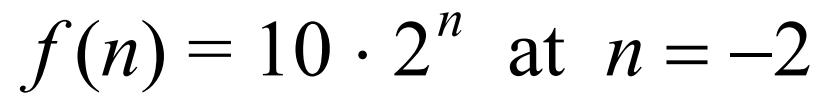 Evaluate exponential functions