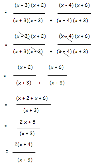 Adding And Subtracting Rational Expressions Examples With Answers