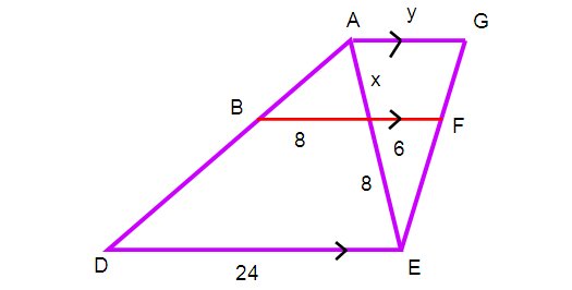 Finding the Missing Side Length Using Similar Triangles