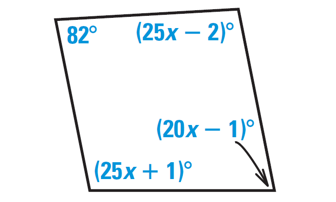Interior Angles of a Quadrilateral