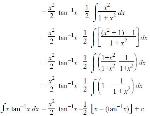 Examples of Integration by Parts