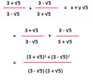 Rationalizing the denominator with variables