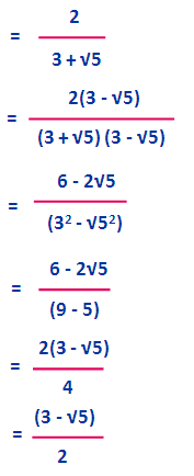 rationalizing the denominator