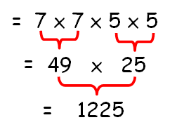 Using repeated multiplication