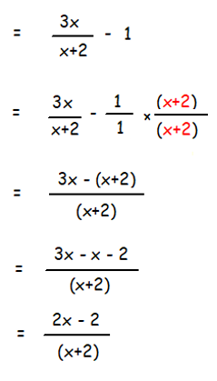 Write as a Single Fraction