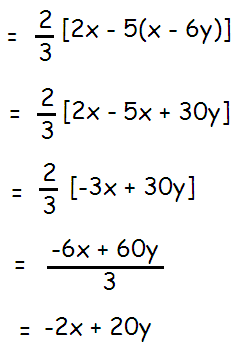 Simplifying Algebraic Expressions with Fractional Coefficients