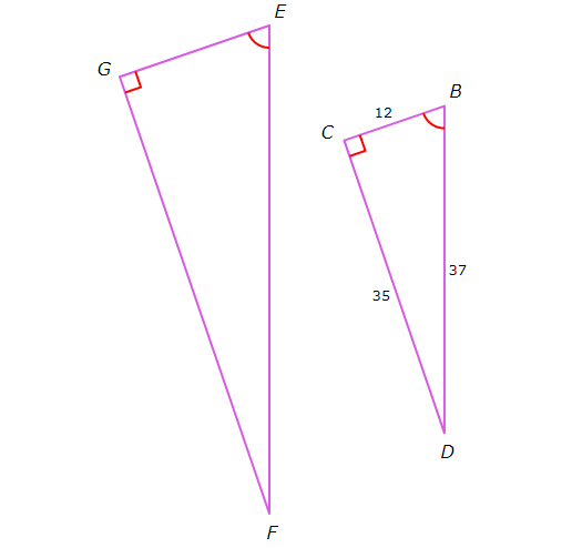 Trigonometric Ratios in Similar Right Triangles