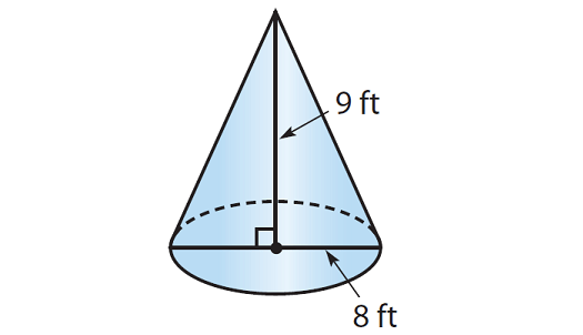 Finding The Volume Of A Cone Worksheet