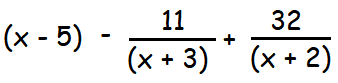 Partial fractions Quadratic Numerator and Denominator