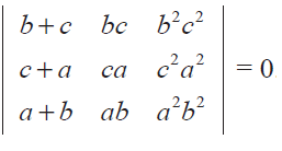 Solved Problems on Determinants