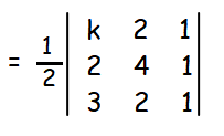 Area of Triangle Using Determinant Formula