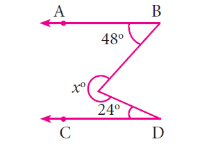 Finding Missing Angle Using the Concept of Transversal