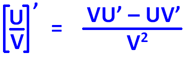 Quotient Rule of Derivative